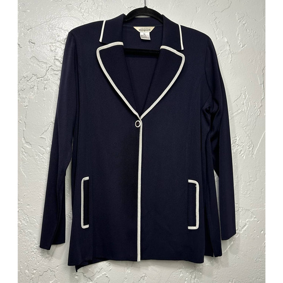 Misook | Jackets & Coats | Exclusively Misook Jacket Vest Knit Navy ...